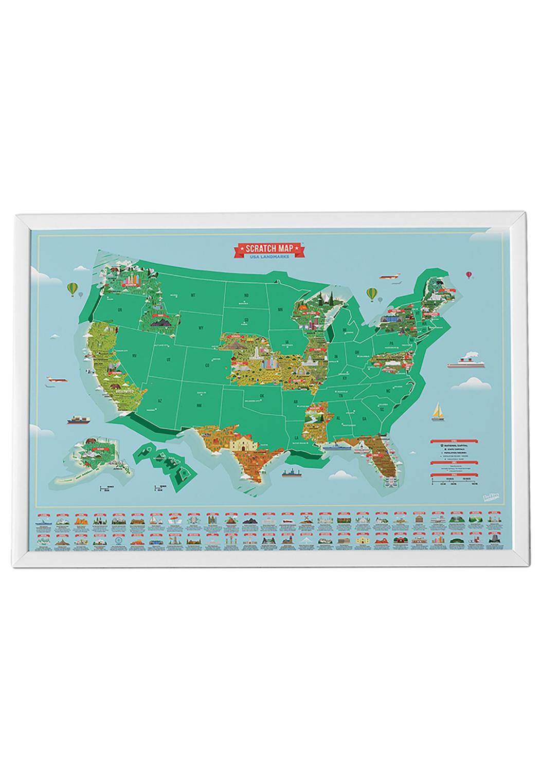 SCRATCH MAP US LANDMARK – jaZams