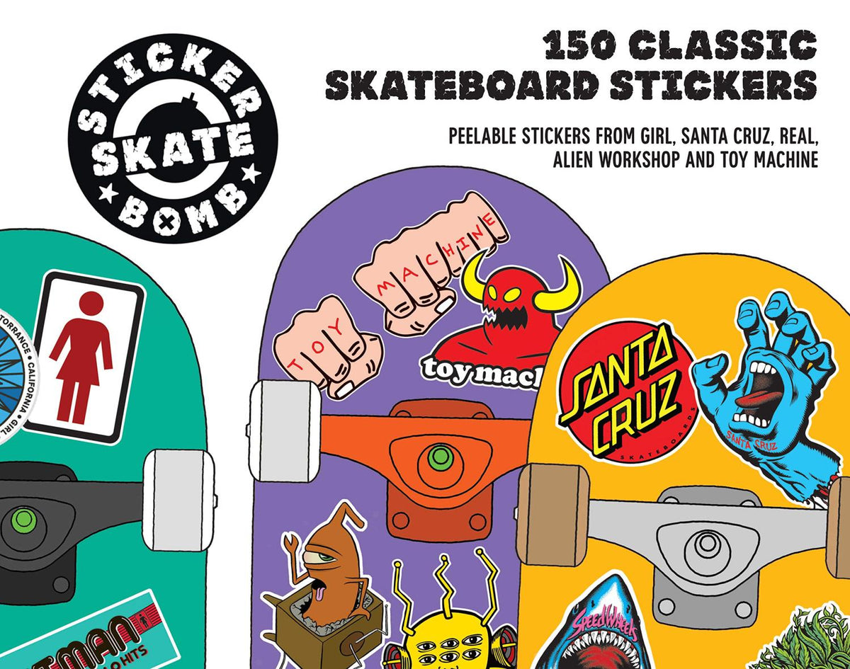 STICKER BOMB 150 SKATEBOARD STICKERS – jaZams
